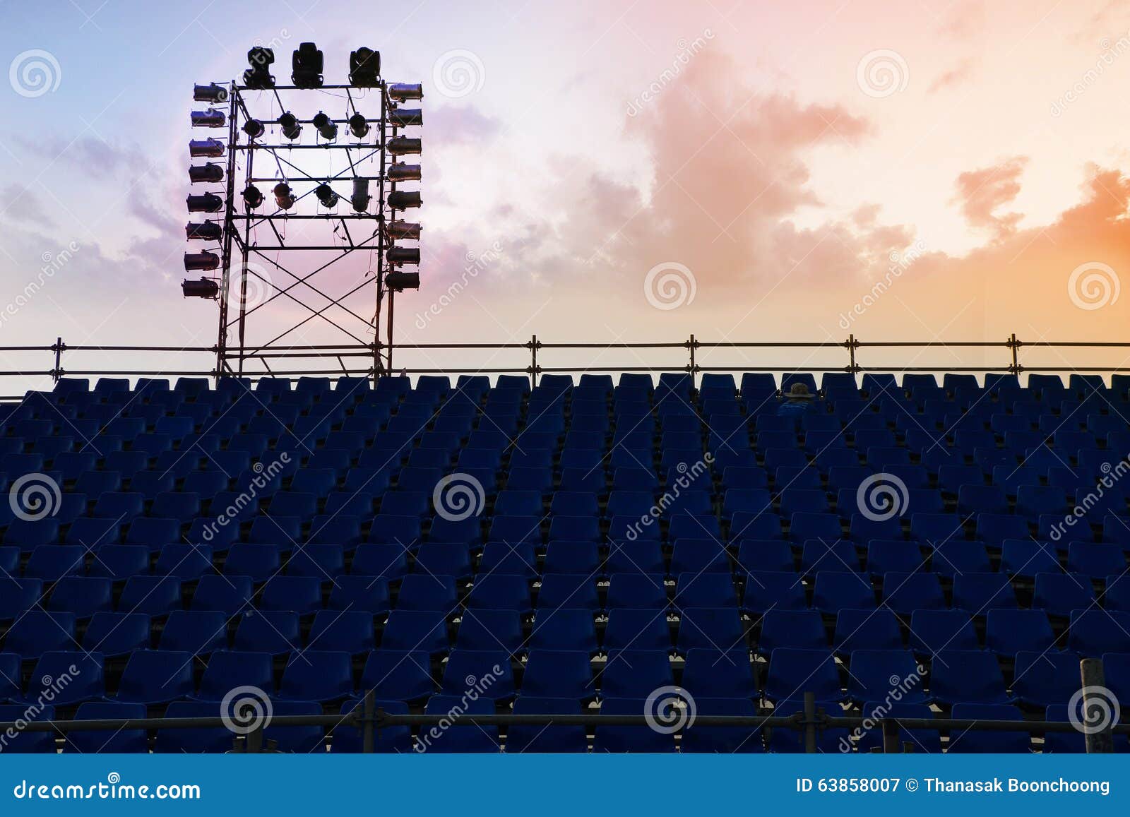 A Complex Scaffold Setup for a Stage for an Outdoor Concert Stock Image ...