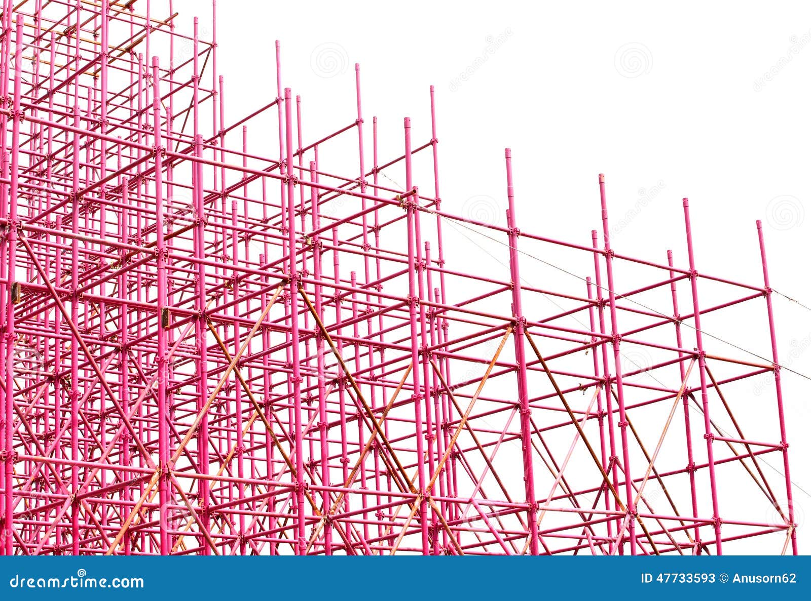 Complex Scaffolding Setup for a Stage Stock Image - Image of structure ...