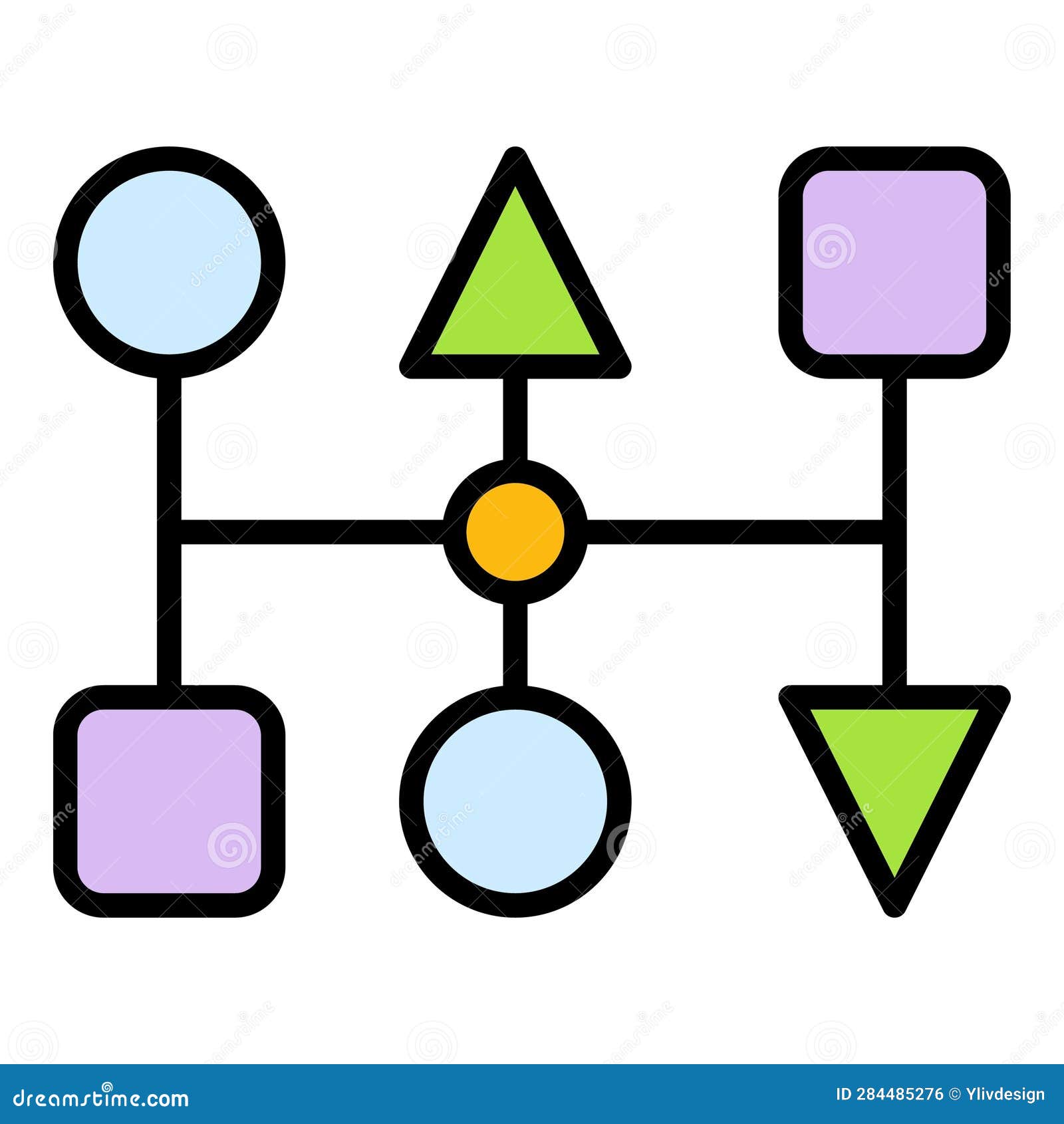 Complex Scheme Icon Vector Flat Stock Vector - Illustration of ...