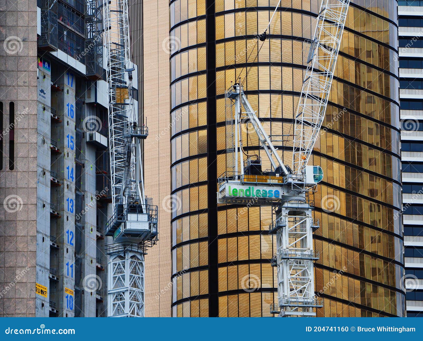 Complex Detail of High Rise Construction Site Editorial Image - Image ...
