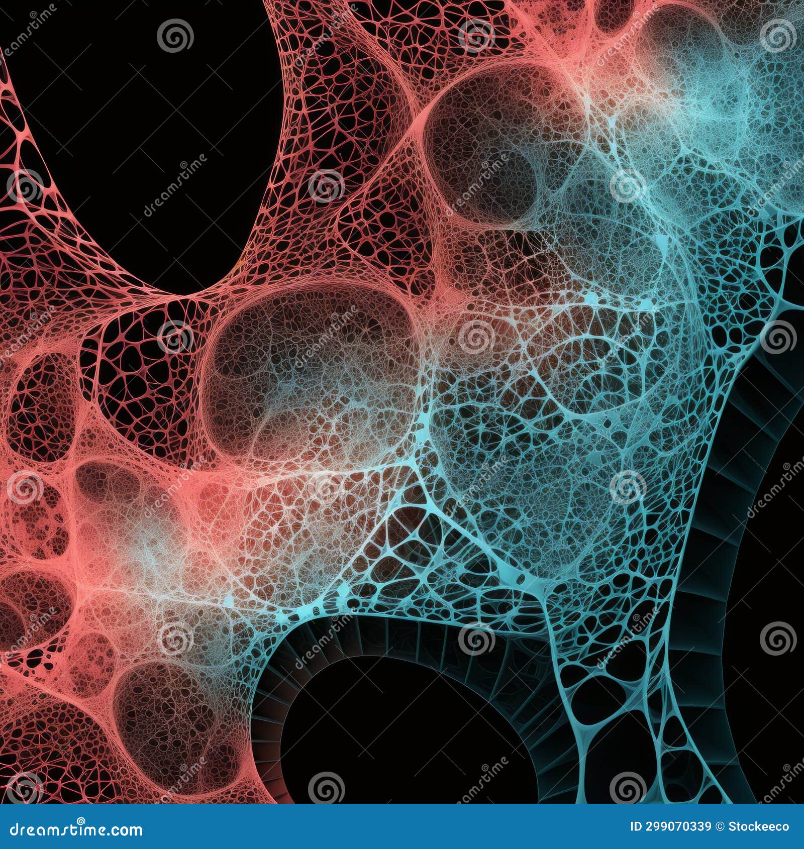 Exploring the Mesmerizing Beauty of Blue Fractals Stock Illustration ...