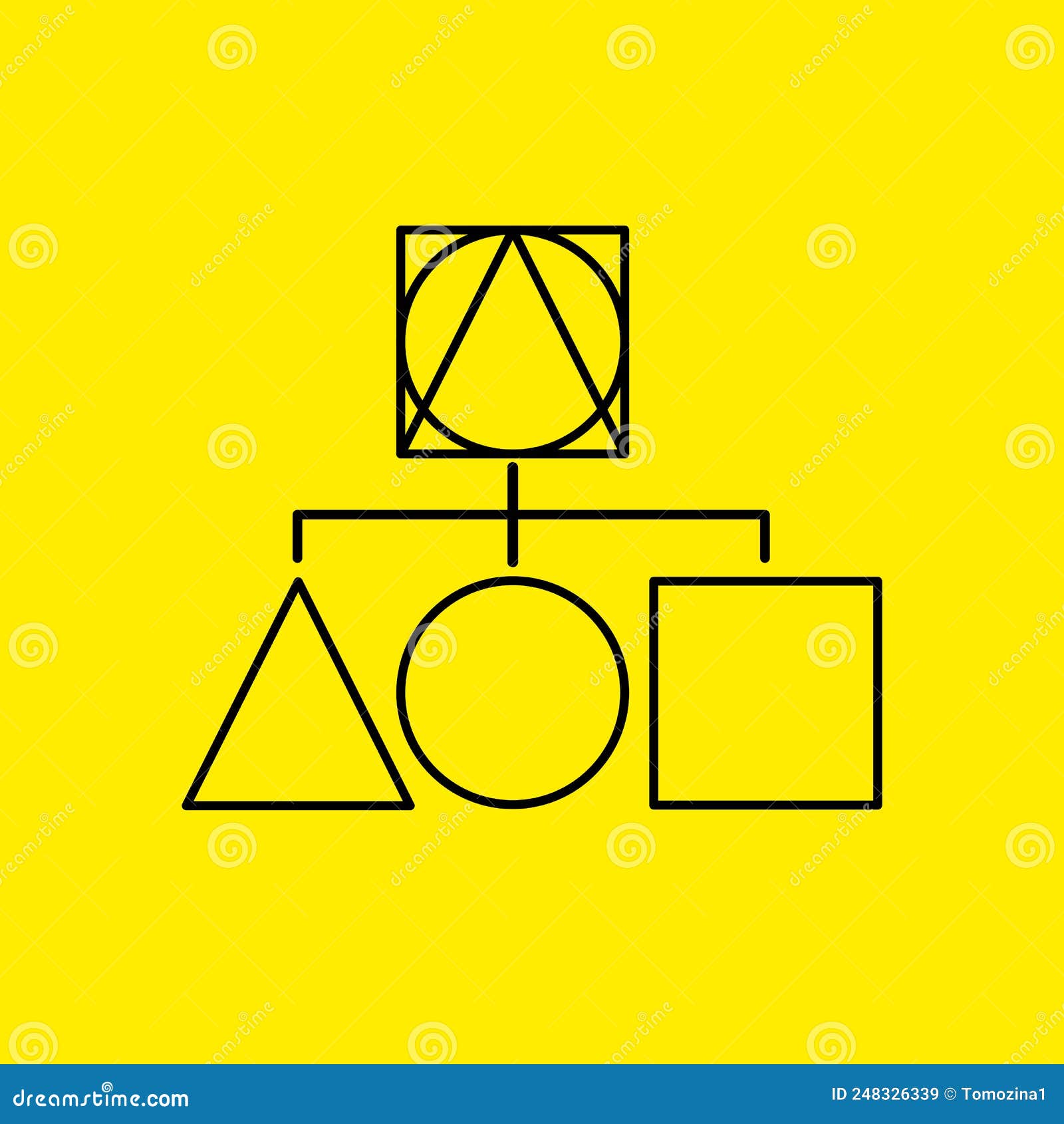 Complex and Simple Geometric Abstract Line Concept Stock Vector ...
