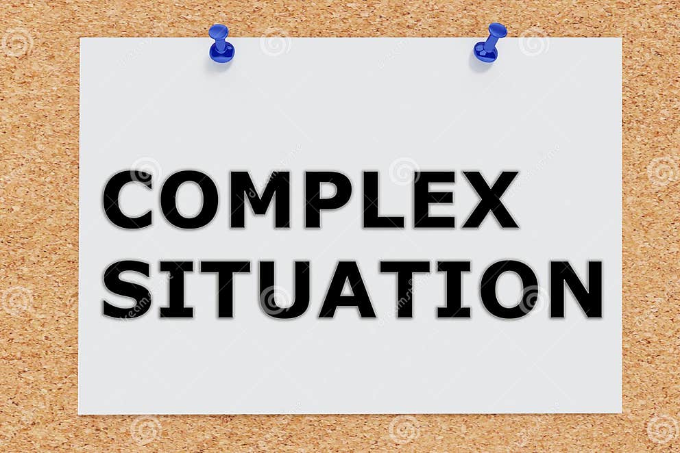 Complex Situation concept stock illustration. Illustration of balance ...