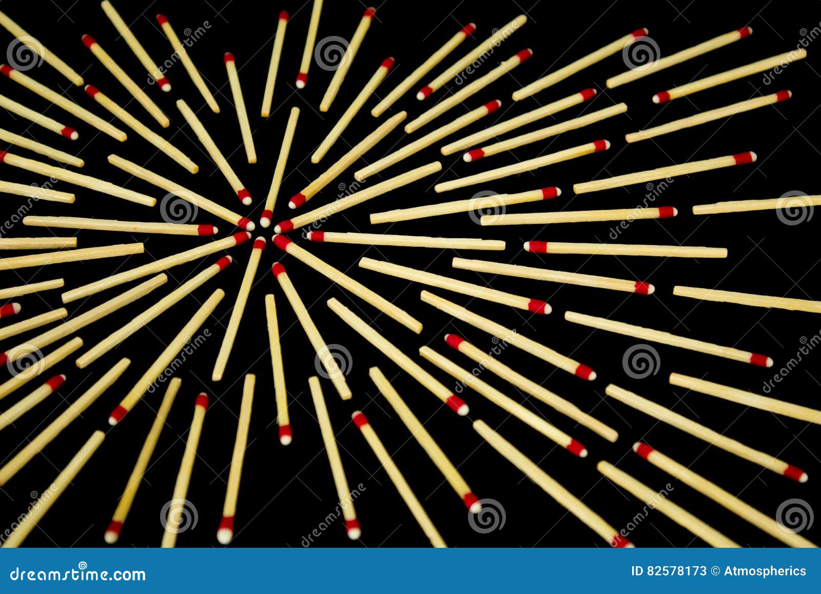 Complex Star Design with Matches, from Side, Isolated Stock Image ...