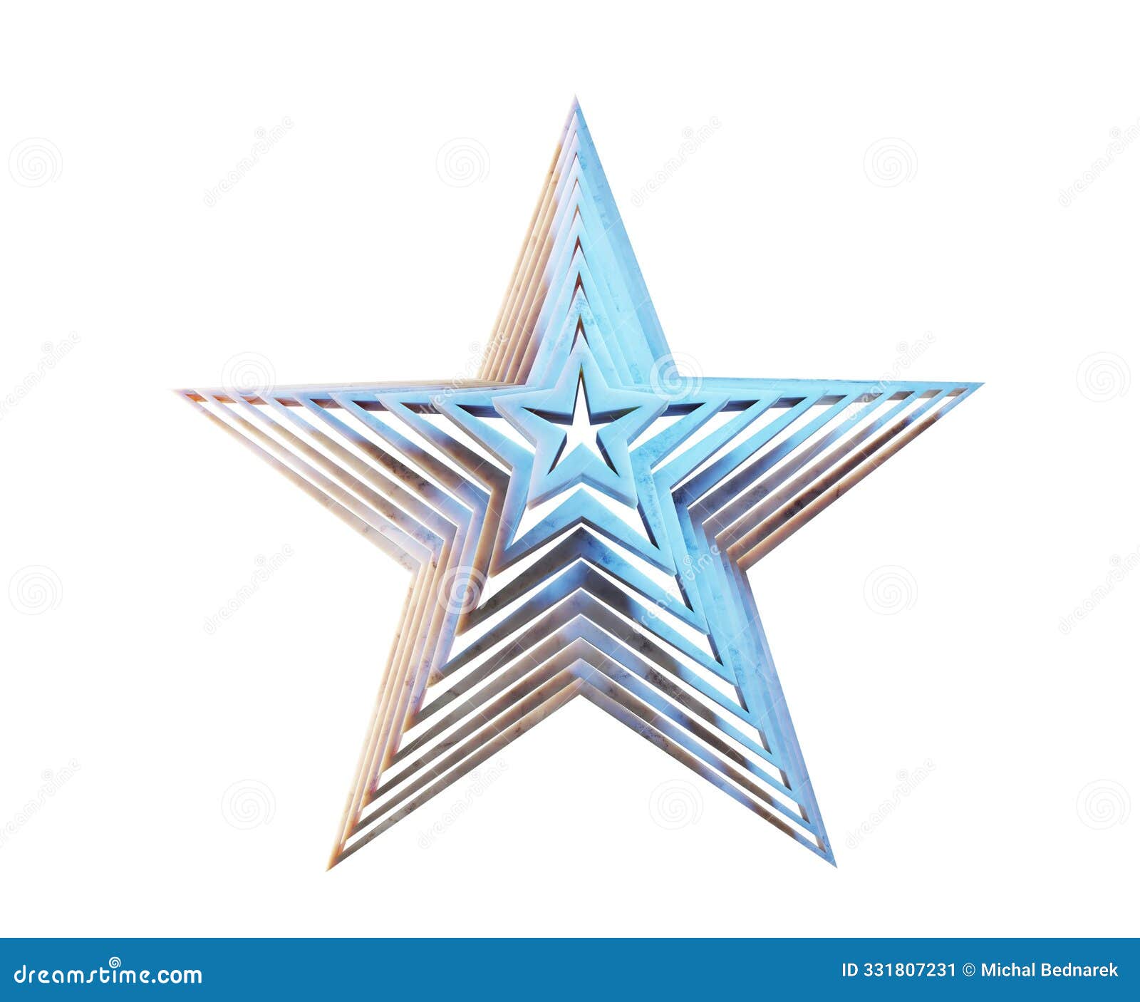 Complex Star Shaped Layered Structure with Pastel Gradient Stock ...