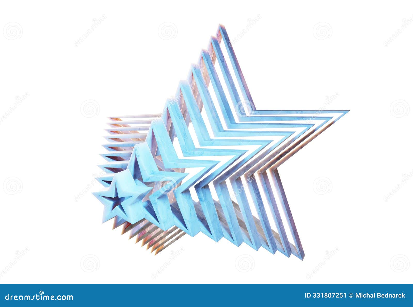 Complex Star Shaped Layered Structure with Pastel Gradient Stock ...