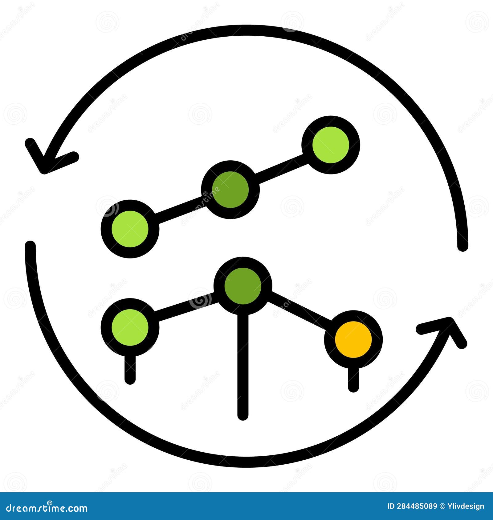 Complex Strategy Icon Vector Flat Stock Vector - Illustration of idea ...