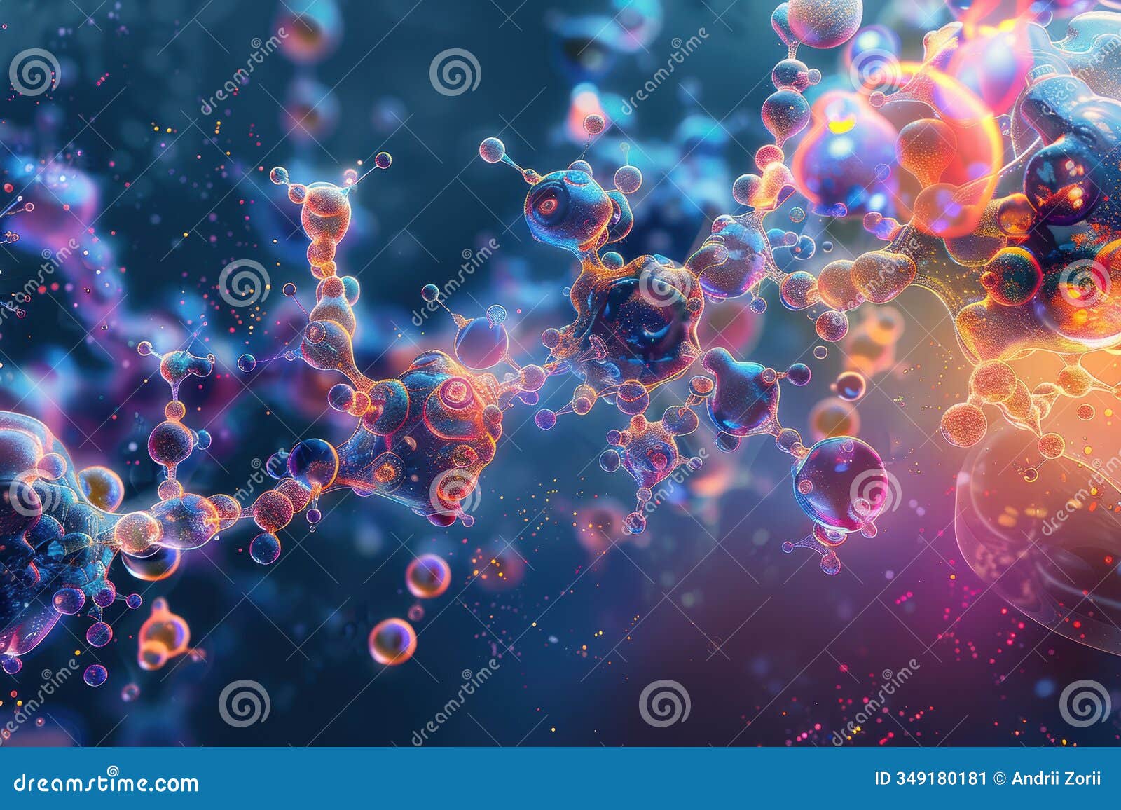 Complex Structure of a Biological Macromolecule Revealed by X-Ray Diffraction Stock Image ...