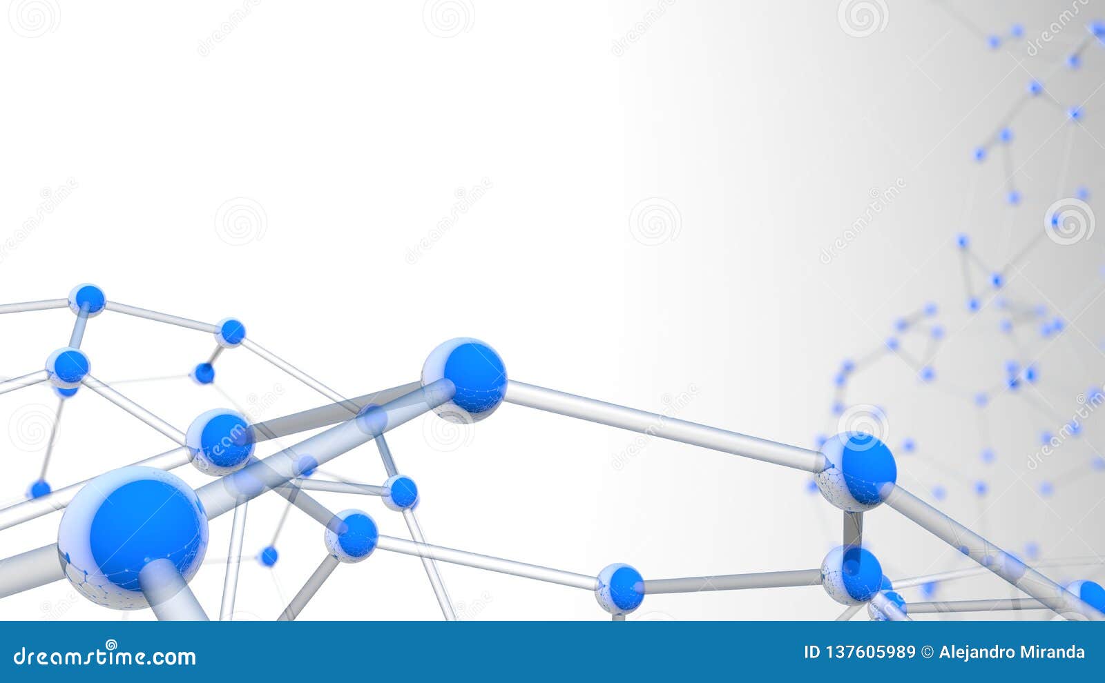 Complex Structure Formed by Tubes and Blue Spheres As Molecules Forming ...