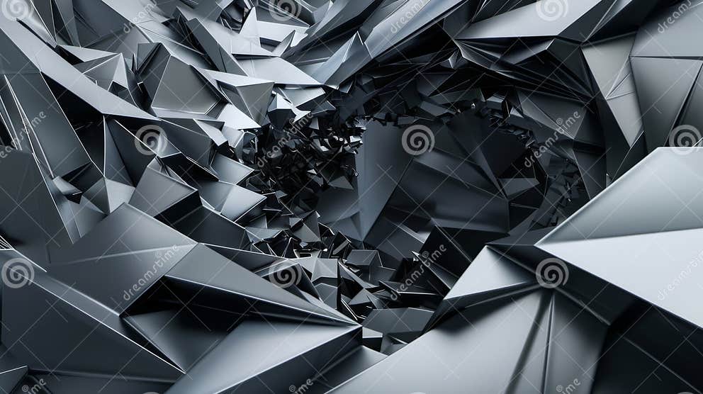 A Complex Structure of Intersecting Metallic Shards Creates a Powerful ...