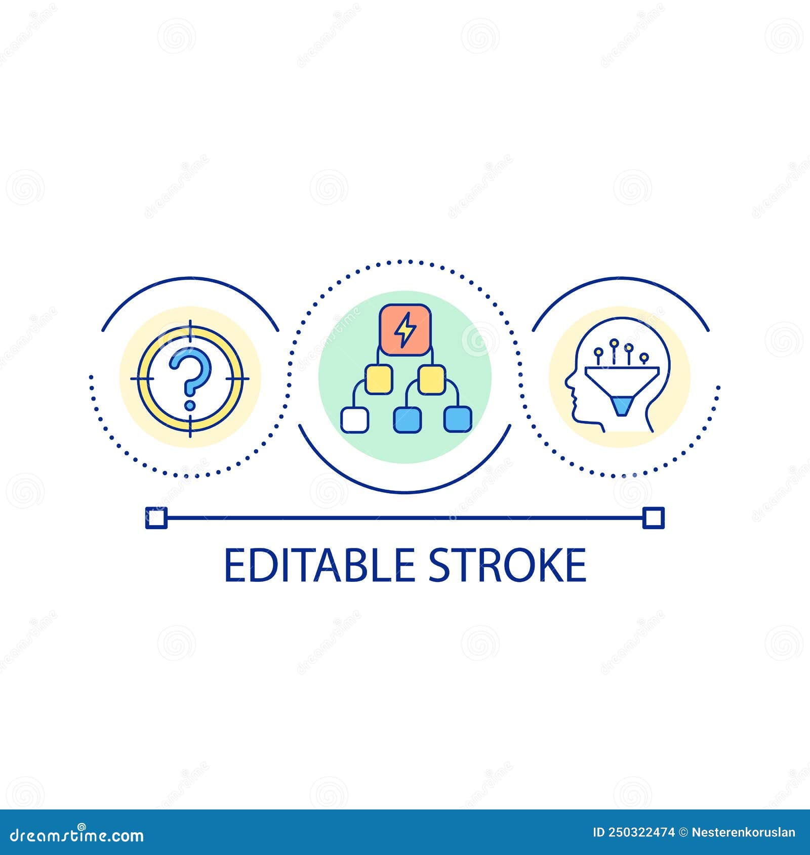 Complex Structure Loop Concept Icon Stock Vector - Illustration of ...