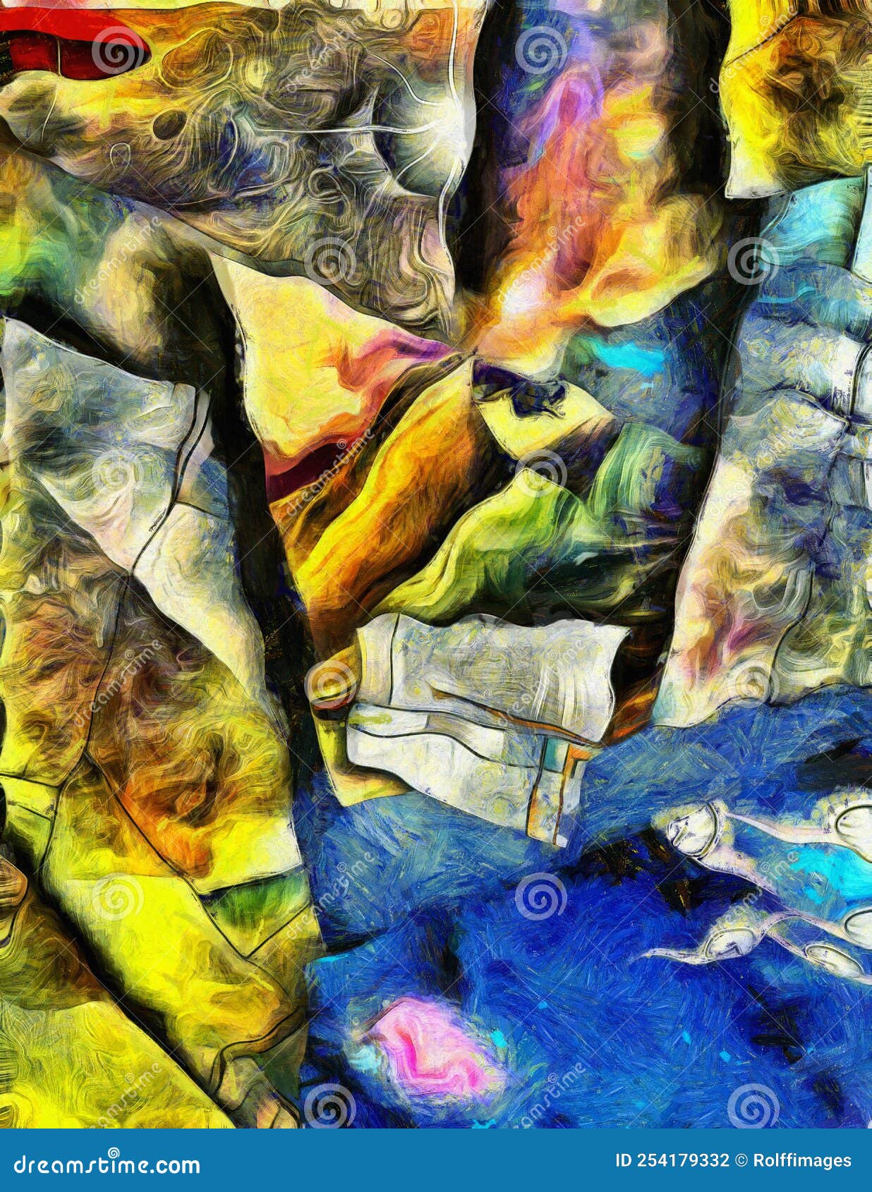 Fragments of eternity stock illustration. Illustration of geometric ...