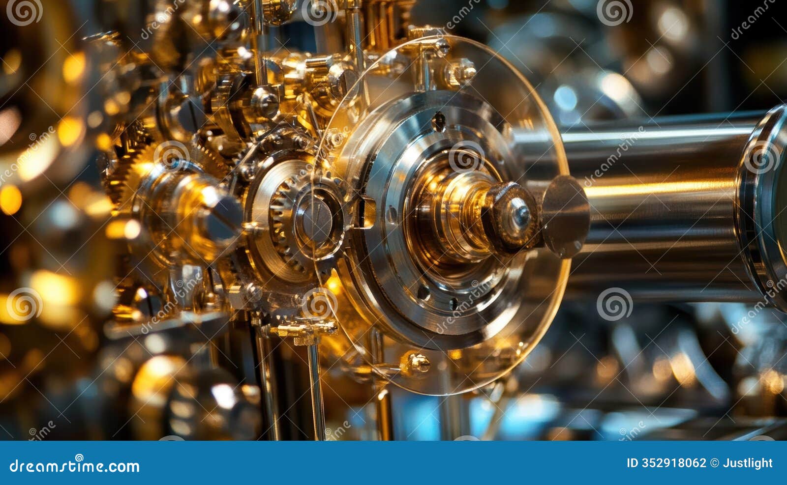 Complex System of Gears Rotating in Perfect Harmony Stock Photo - Image ...