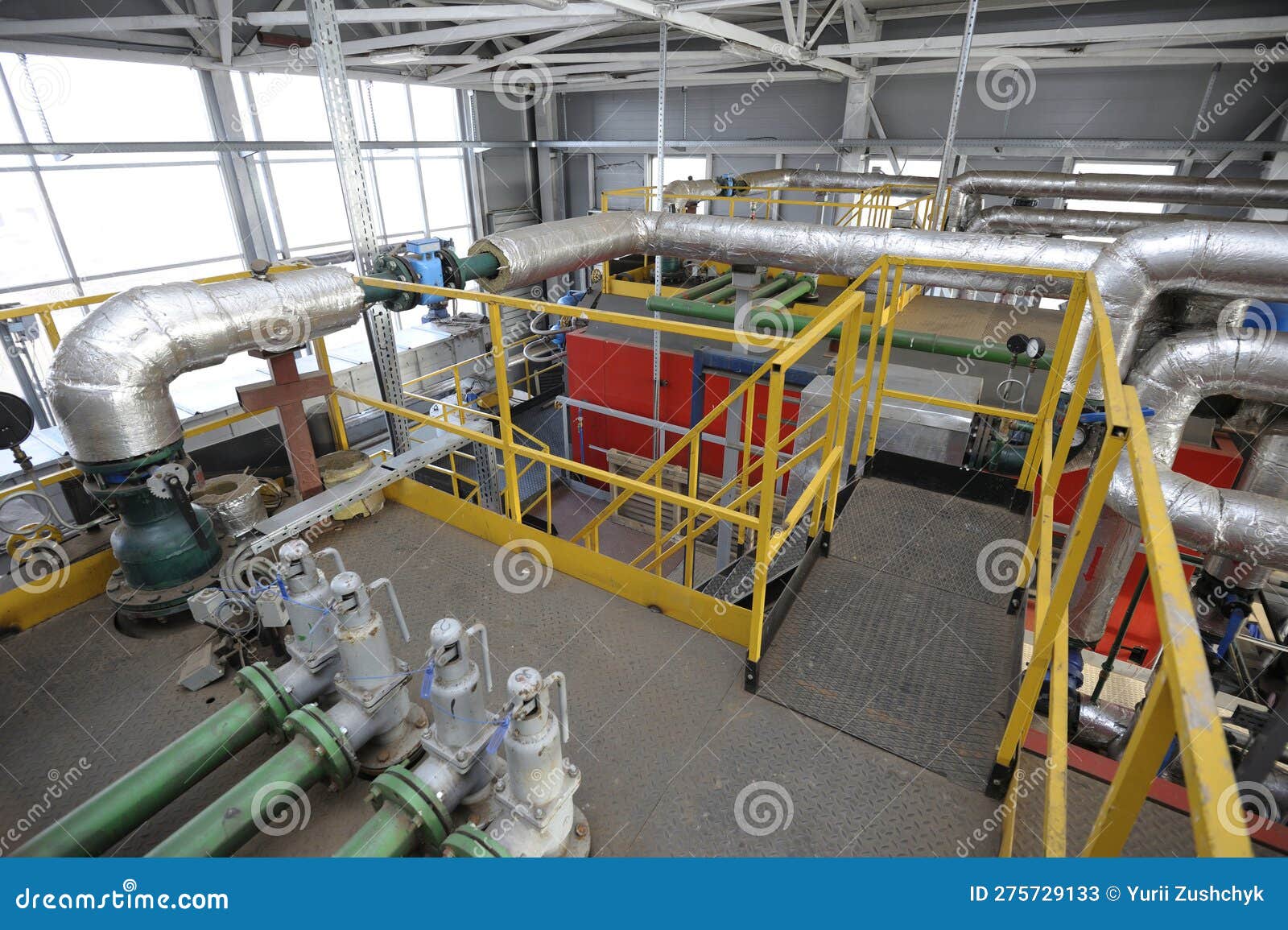 Complex System of Steam Generation Vessels, Pipelines Pumps Valves ...