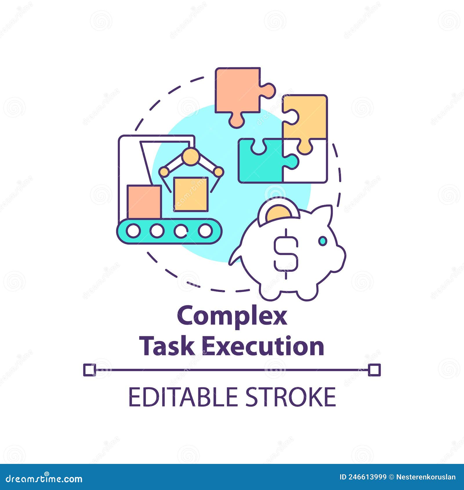 Task Complex Like A Puzzle - Pictured As Word Task On A Puzzle Pieces ...