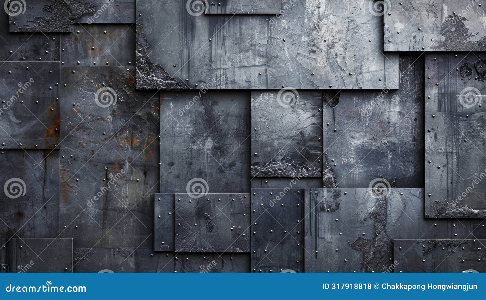 A Complex Texture of Rust and Corrosion is Highlighted in a Close-up of ...