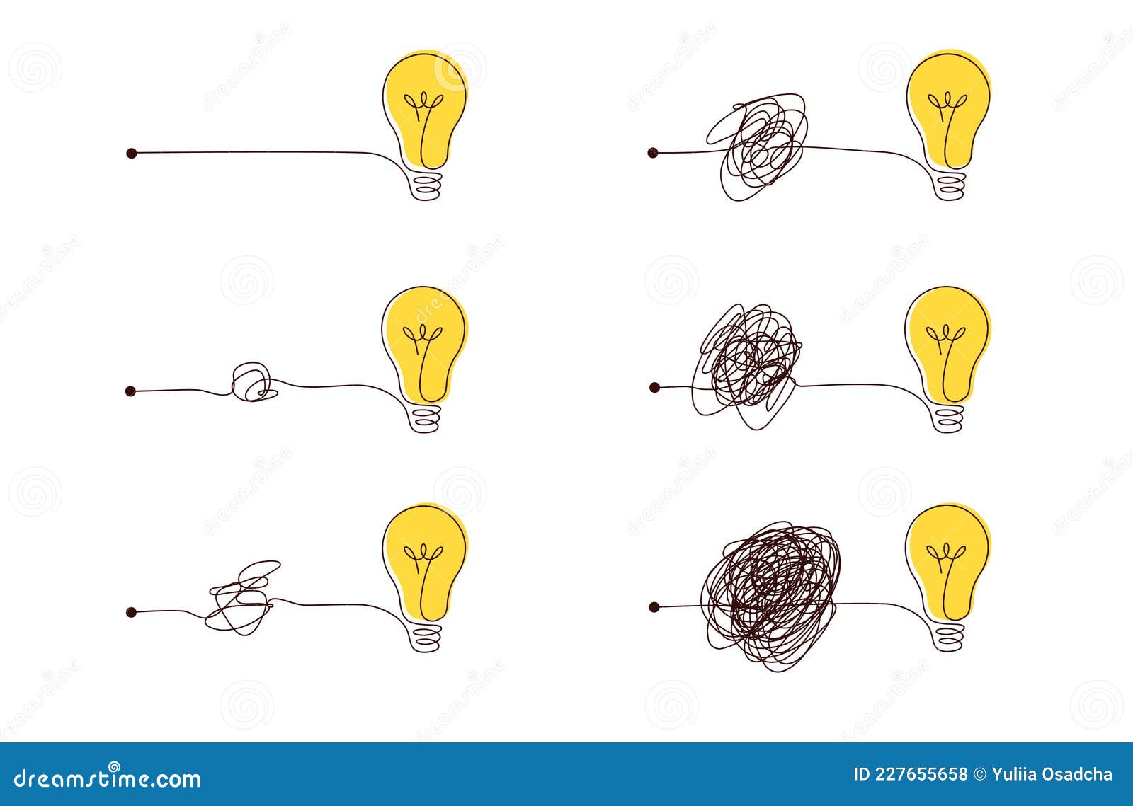 Complex To Simple Way To Create Idea - Messy Clew Symbols with Light ...