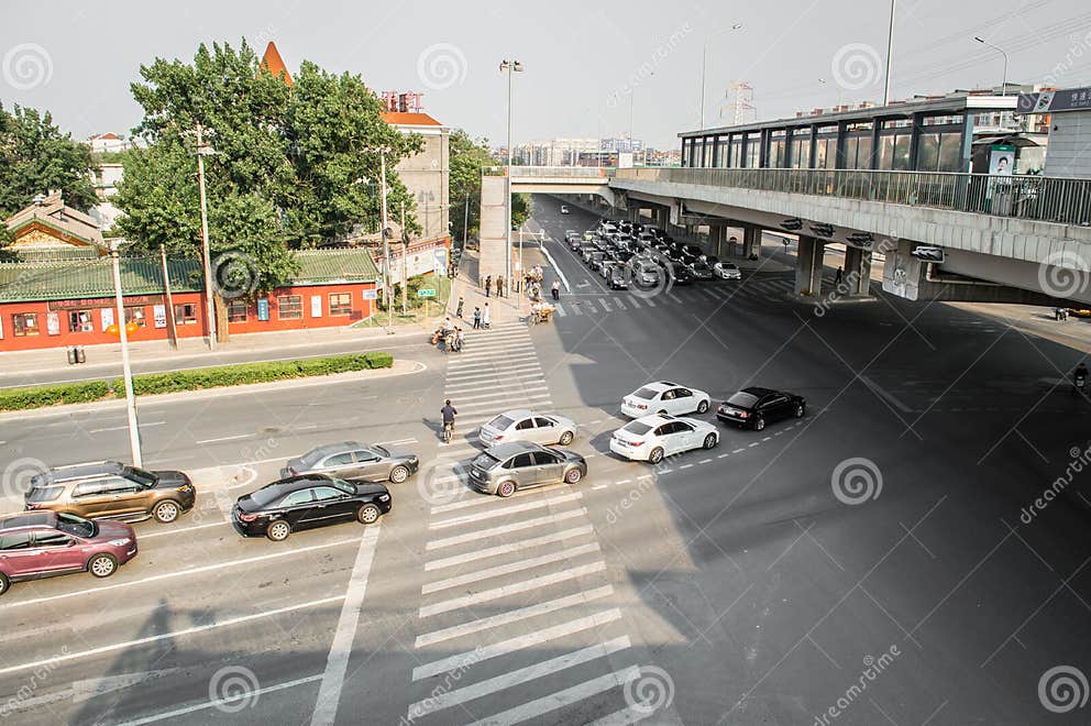 Complex Traffic Intersection Editorial Photography - Image of pavement ...