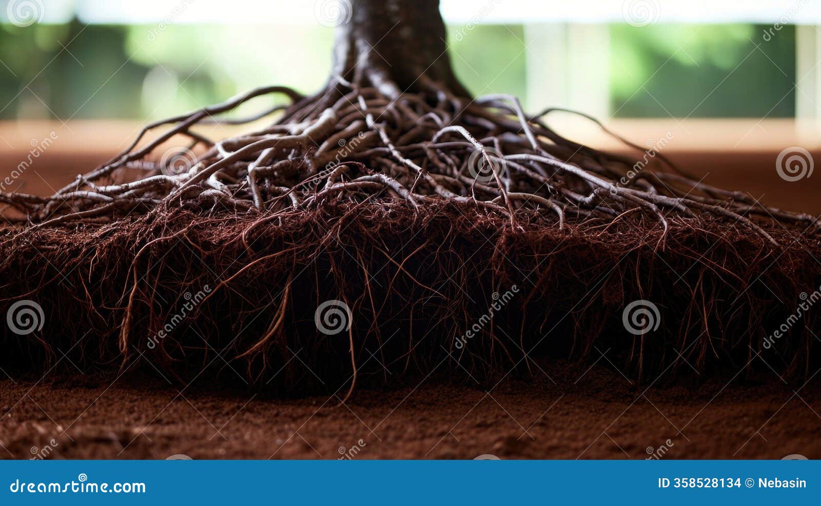 Complex Tree Roots Spread Underground in Rich Soil Stock Photo - Image ...