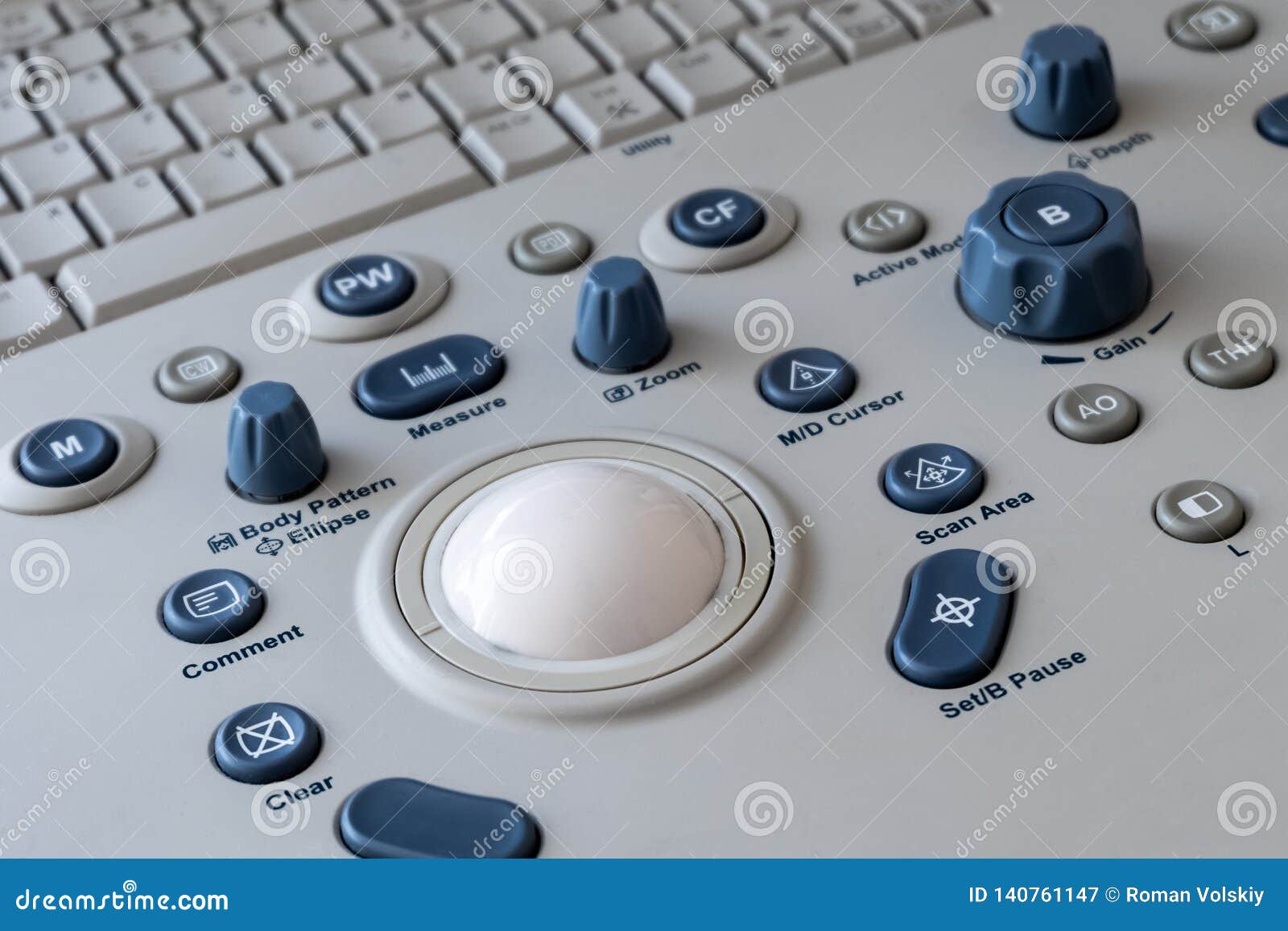 Ultrasound Control Panel And Linear Probe Royalty-Free Stock Photo ...