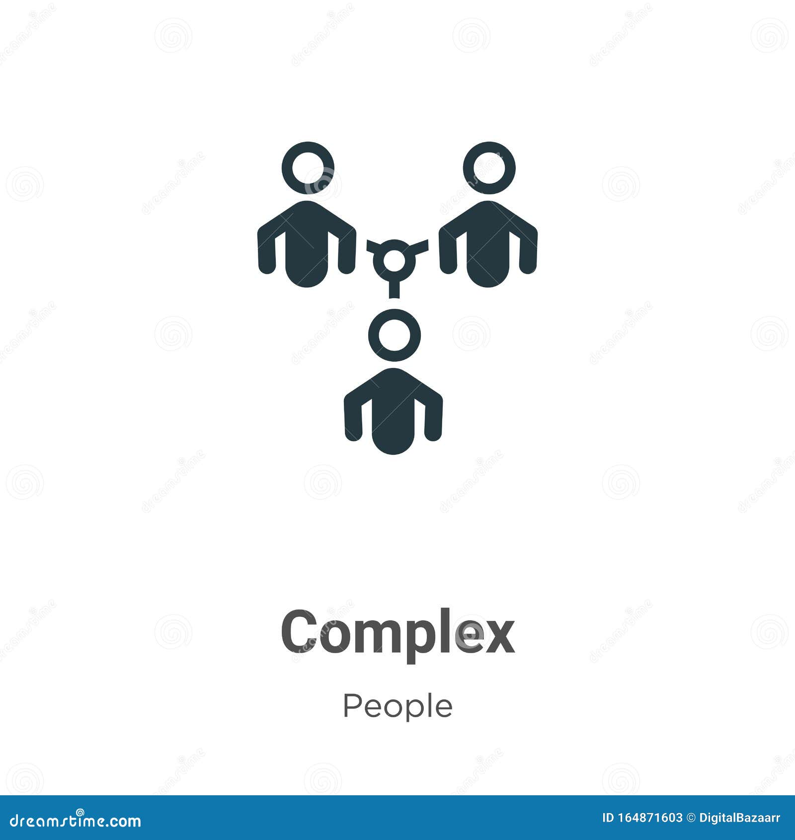 Complex Vector Icon on White Background. Flat Vector Complex Icon ...