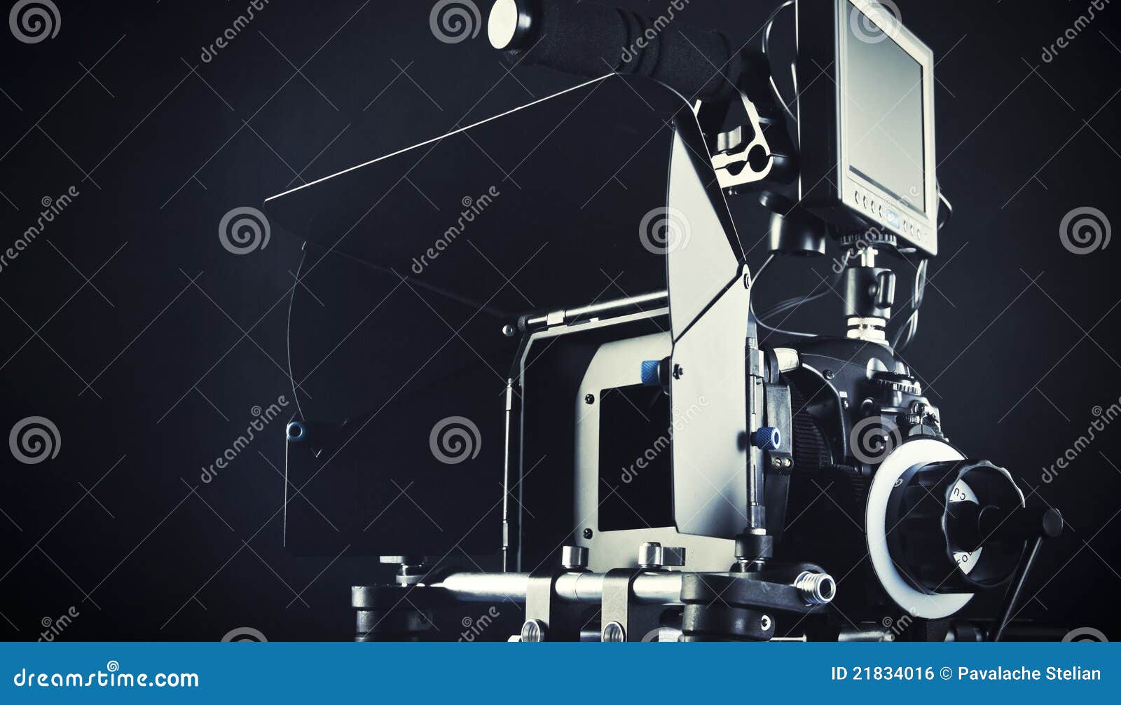 Complex video camera stock photo. Image of display, bright - 21834016