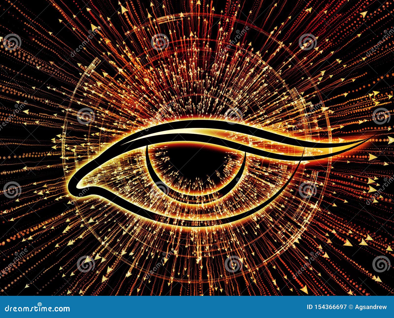 Complex Visual Information stock illustration. Illustration of system ...