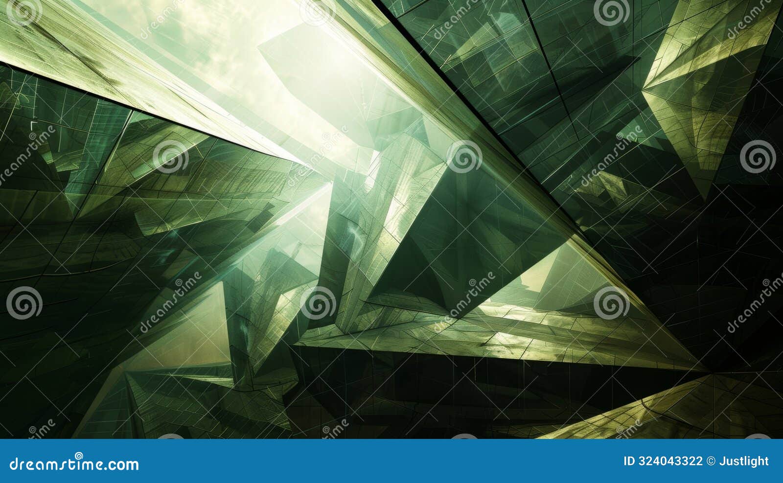 A Complex Web of Pyramid Structures Blending Together in a Hypnotizing ...