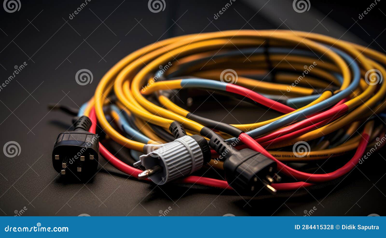 Complex Wiring Harness for the Car Building Industry Stock Photo ...