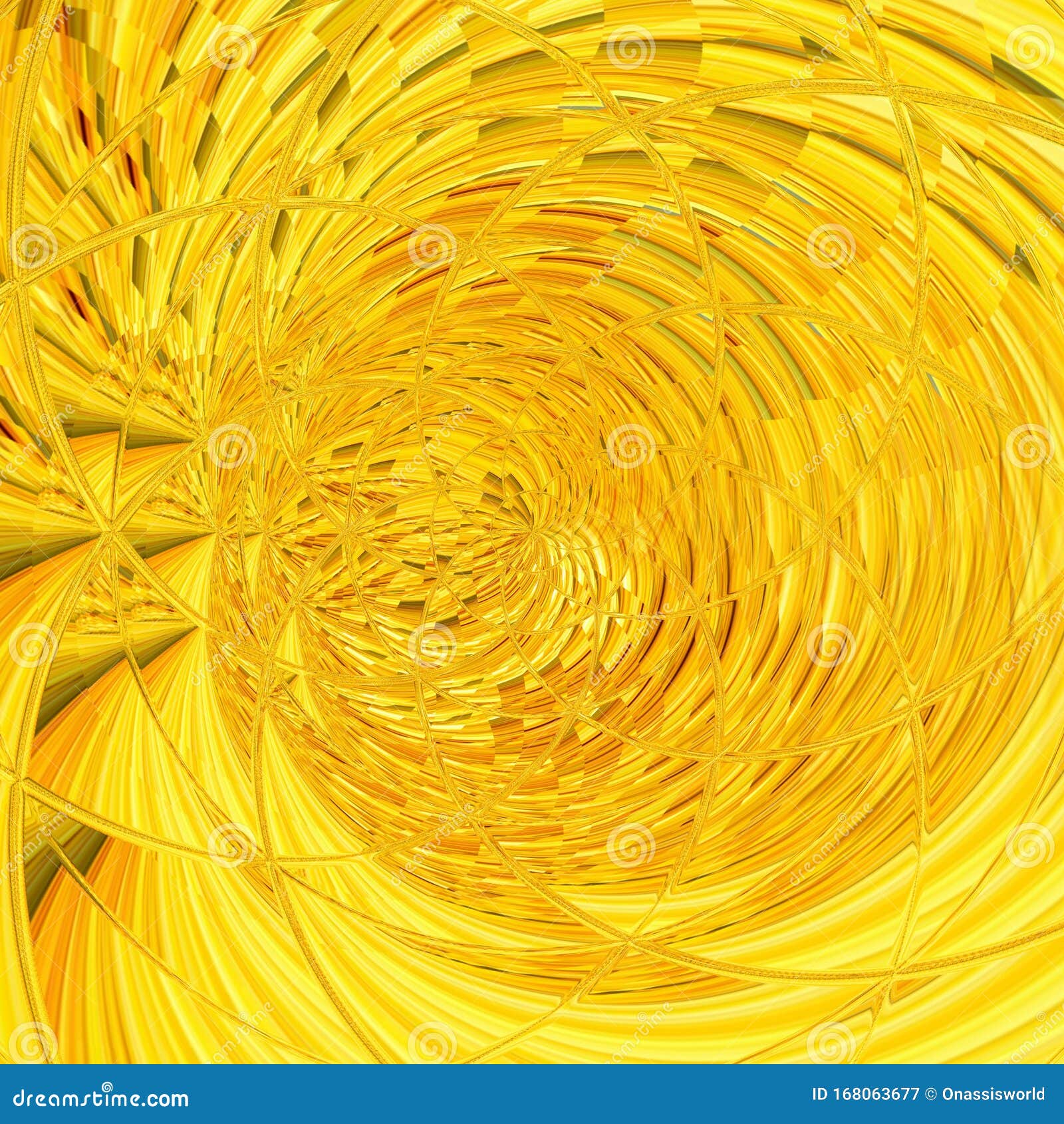 Complex Yellow Gold Abstract Art Background Stock Illustration ...