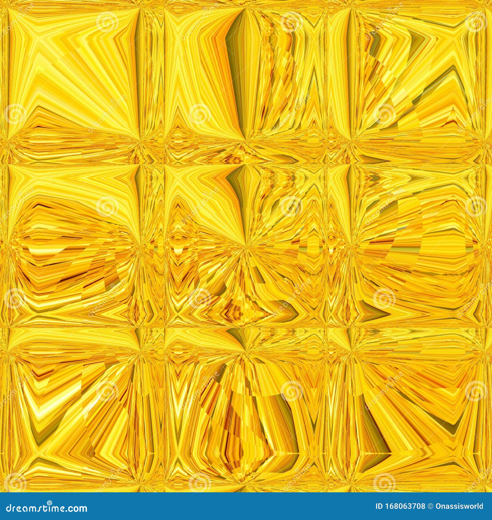 Complex Yellow Gold Abstract Art Background Stock Illustration ...