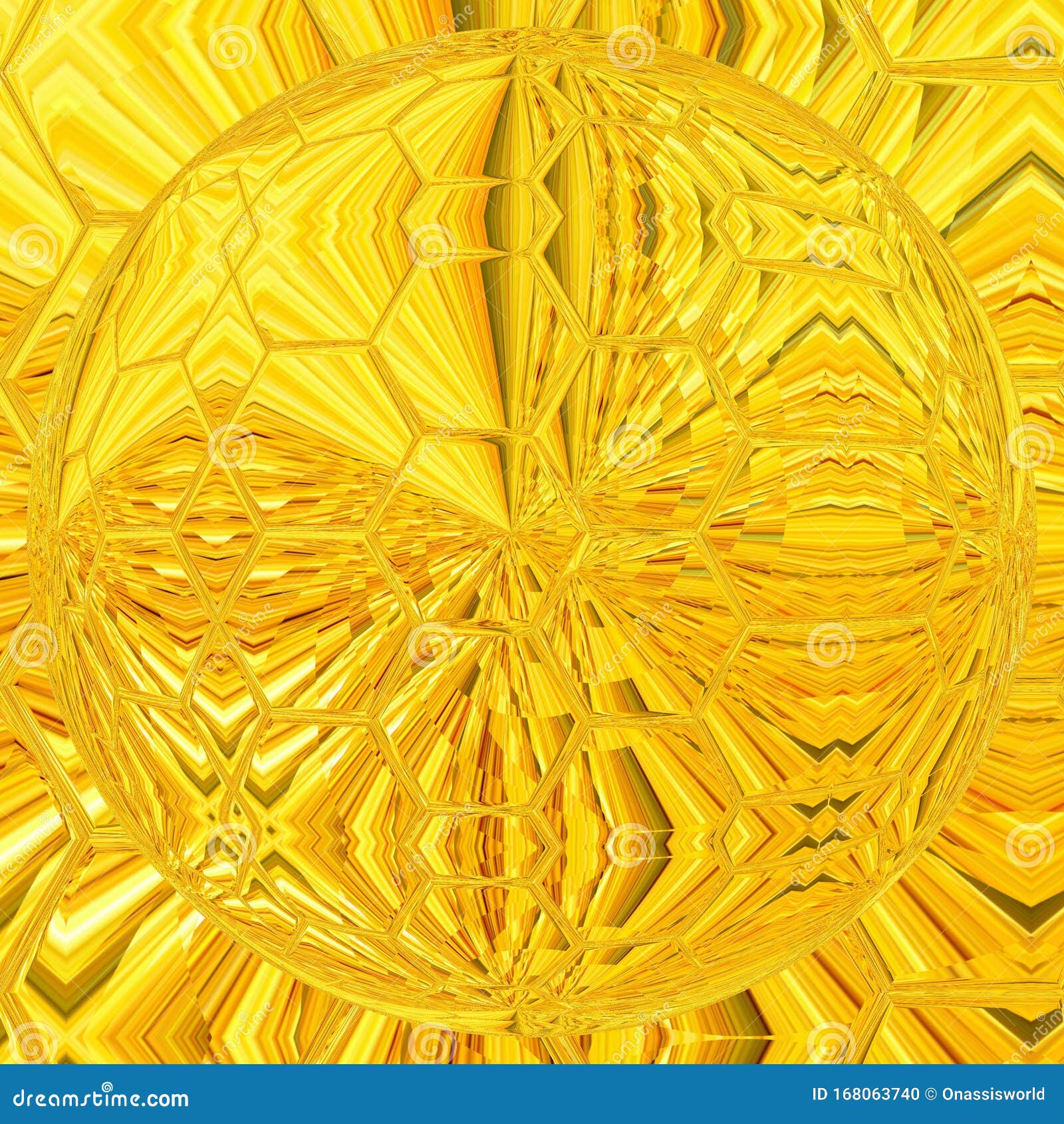 Complex Yellow Gold Abstract Art Background Stock Illustration ...