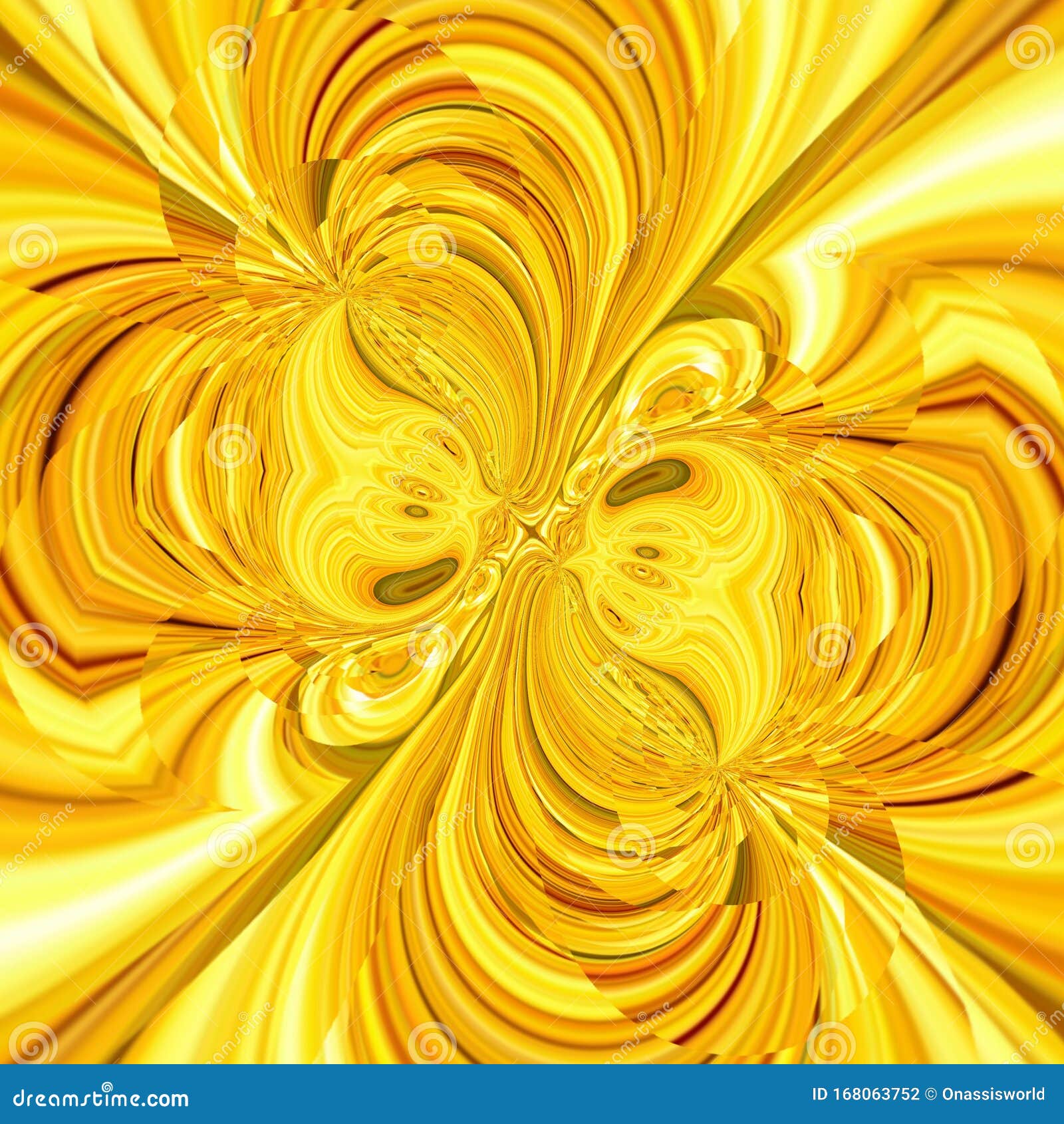 Complex Yellow Gold Abstract Art Background Stock Illustration ...