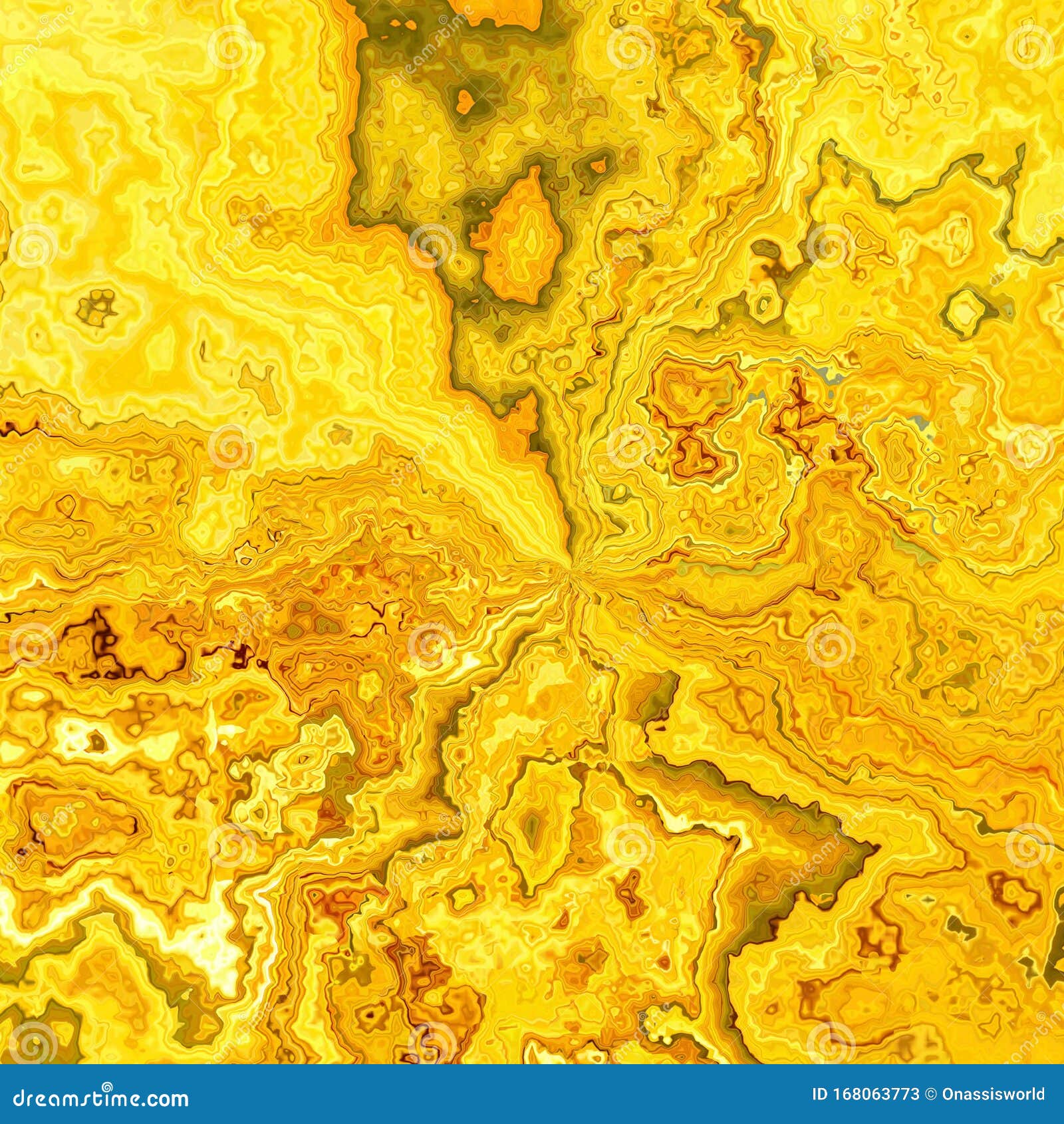 Complex Yellow Gold Abstract Art Background Stock Illustration ...