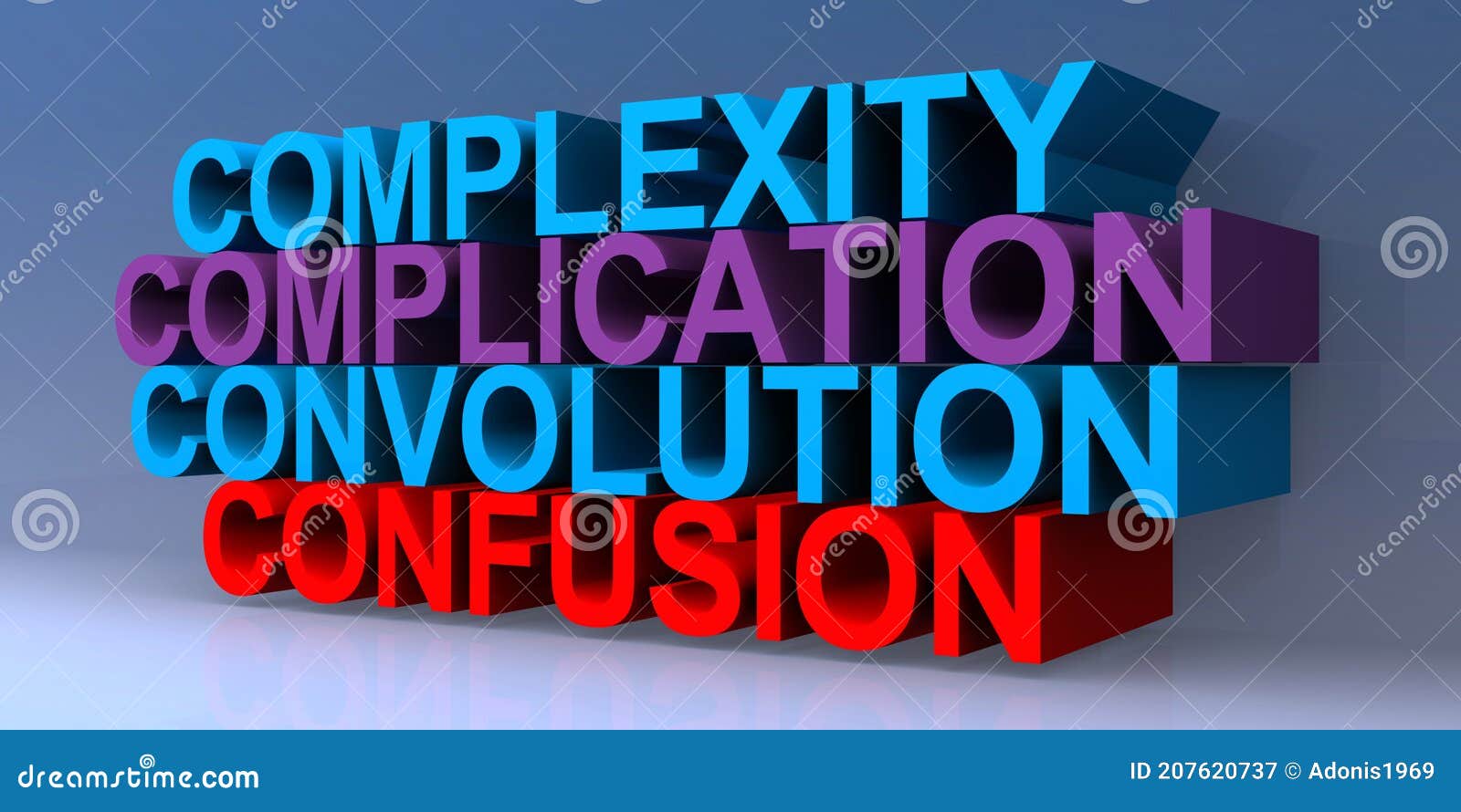 Complexity Complication Convolution Confusion on Blue Stock ...