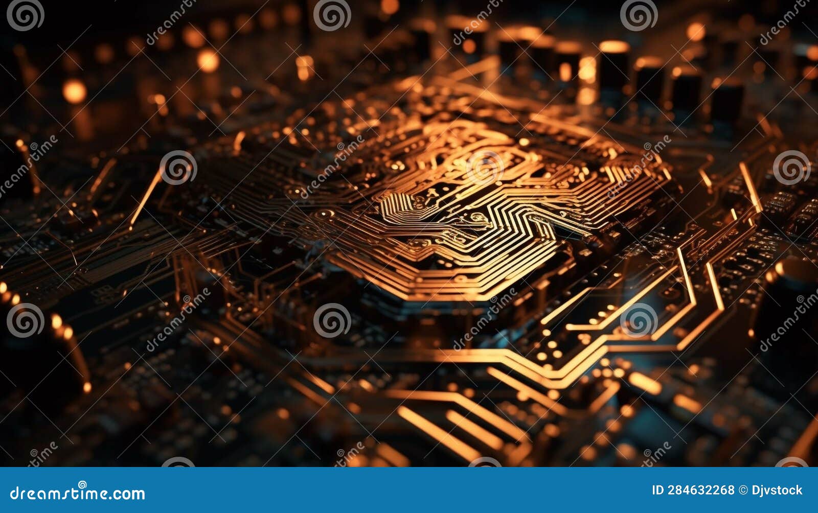 Complexity of the Electronics Industry Close Up of Soldered Computer ...