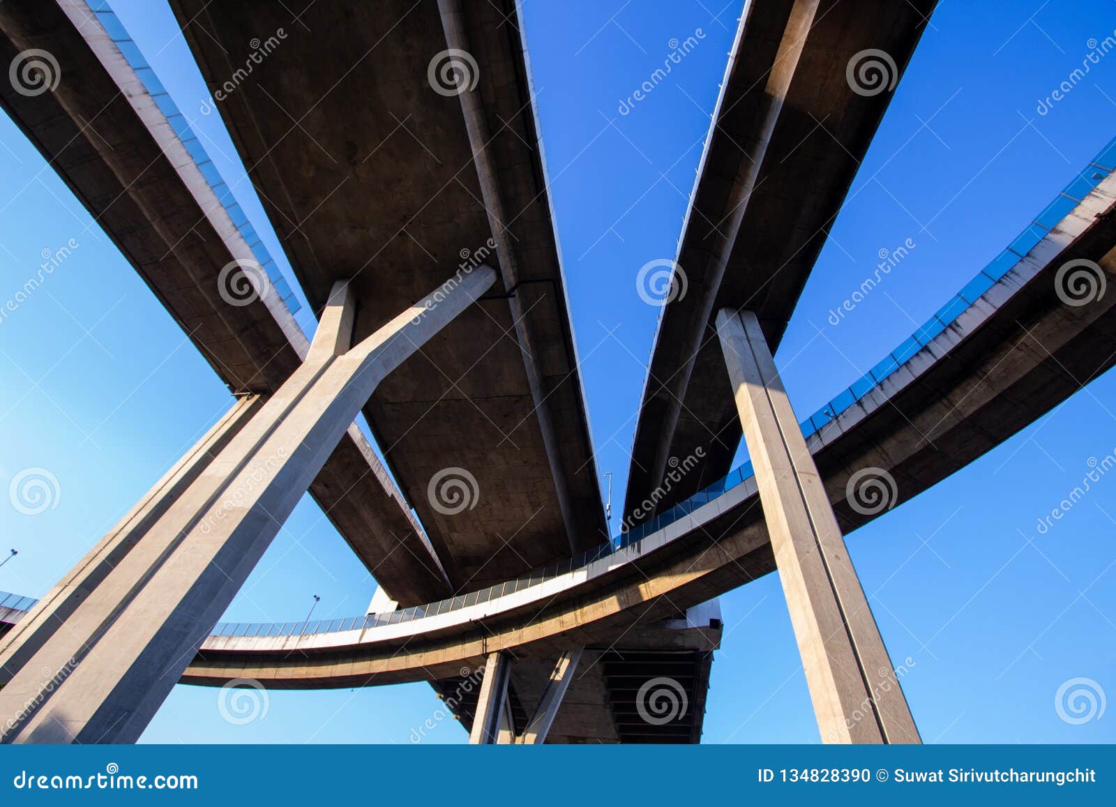 Complexity Expressway Bridge Stock Photo - Image of direction, built ...