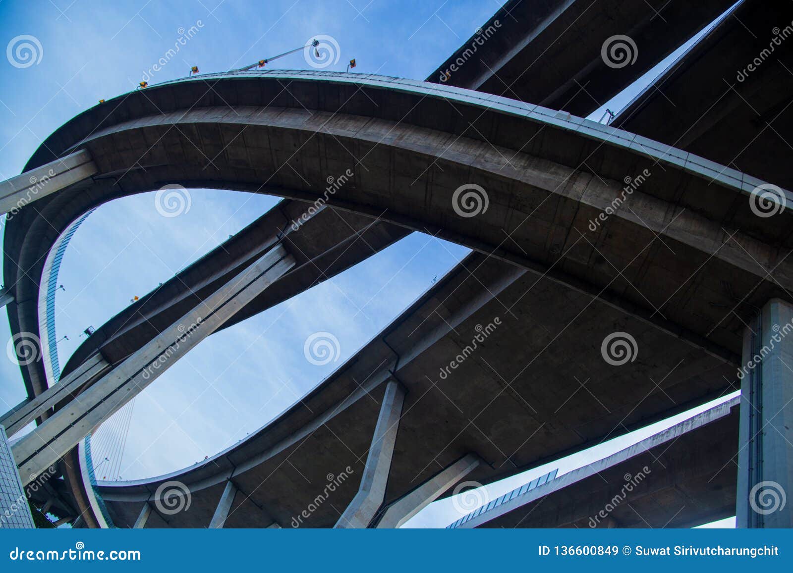 Complexity Expressway Bridge Stock Image - Image of concrete, landscape ...