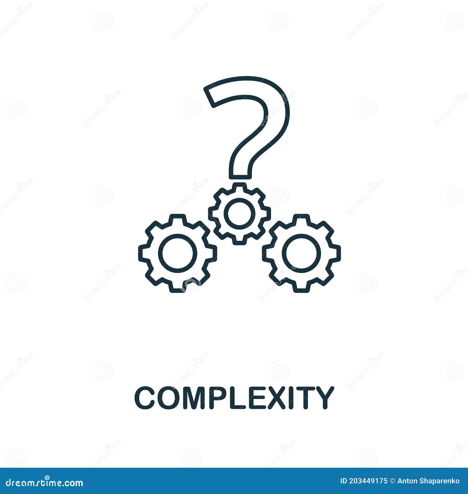 Complexity Icon. Line Style Element from Business Intelligence ...