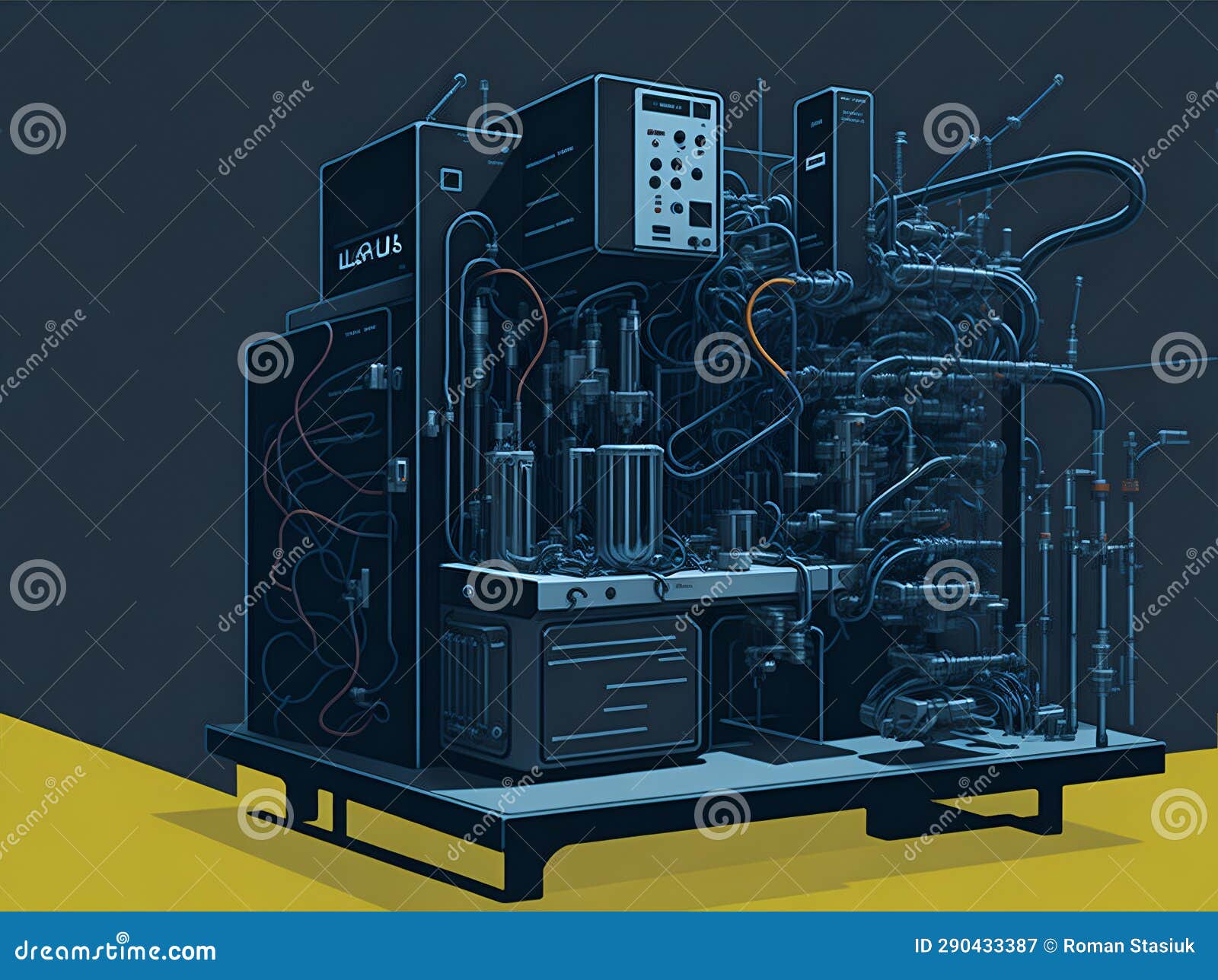 Complexity of Laboratory Equipment with a Close-up Shot of a Mass ...