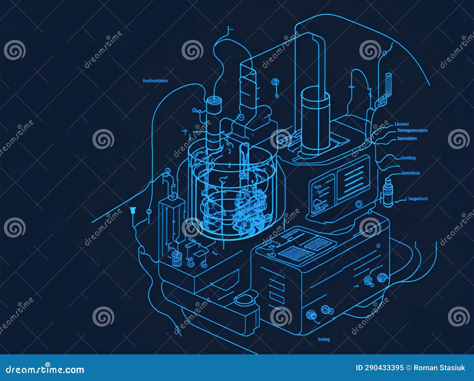 Complexity Of Laboratory Equipment With A Close-up Shot Of A Mass ...
