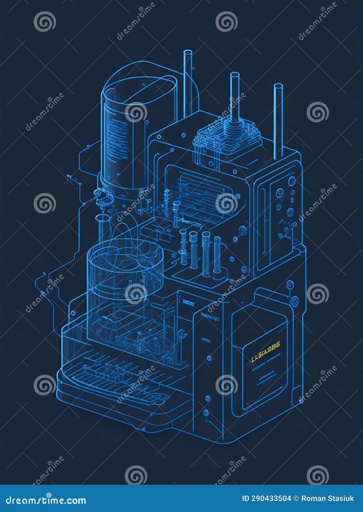 Complexity of Laboratory Equipment with a Close-up Shot of a Mass ...