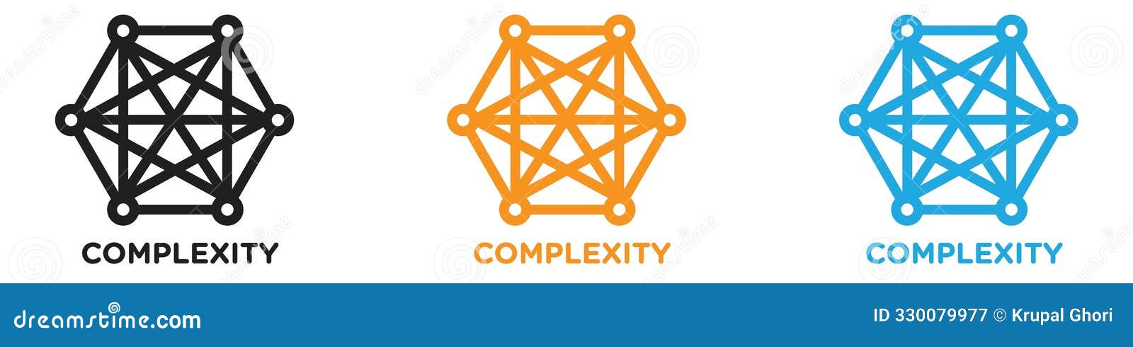 Complexity Logo Sign Set Vector Outline | CartoonDealer.com #329968307