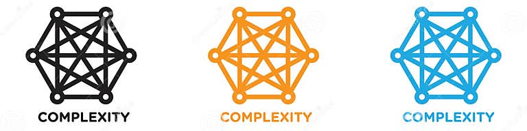 Complexity Vector Logo Set Collection for Web App Ui Stock Illustration ...