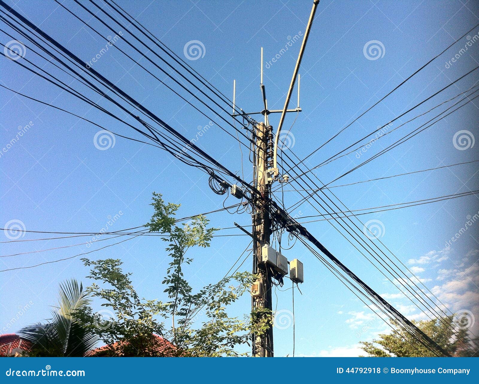 Complexity of Wire Pole in Thailand Stock Photo - Image of complexity ...