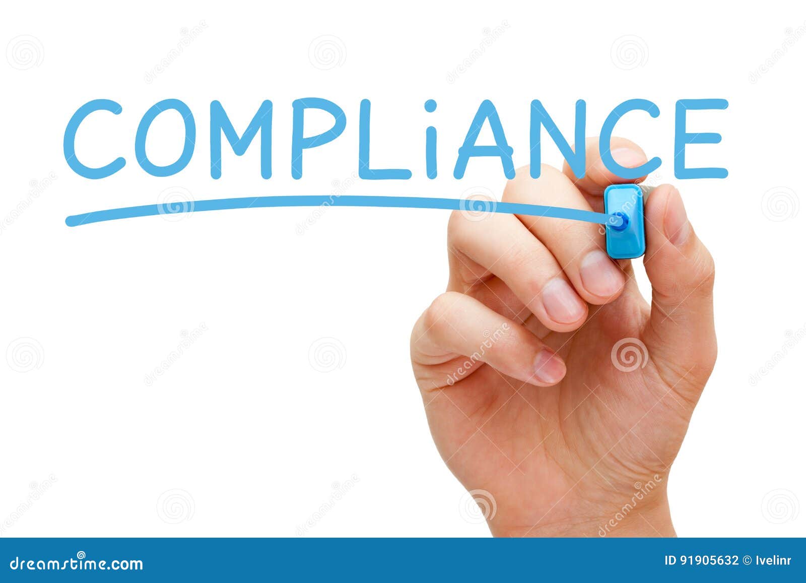 Compliance Blue Marker stock photo. Image of conformity - 91905632