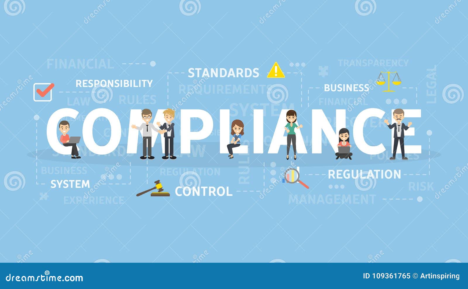 Compliance Concept Illustration. Stock Vector - Illustration of ...