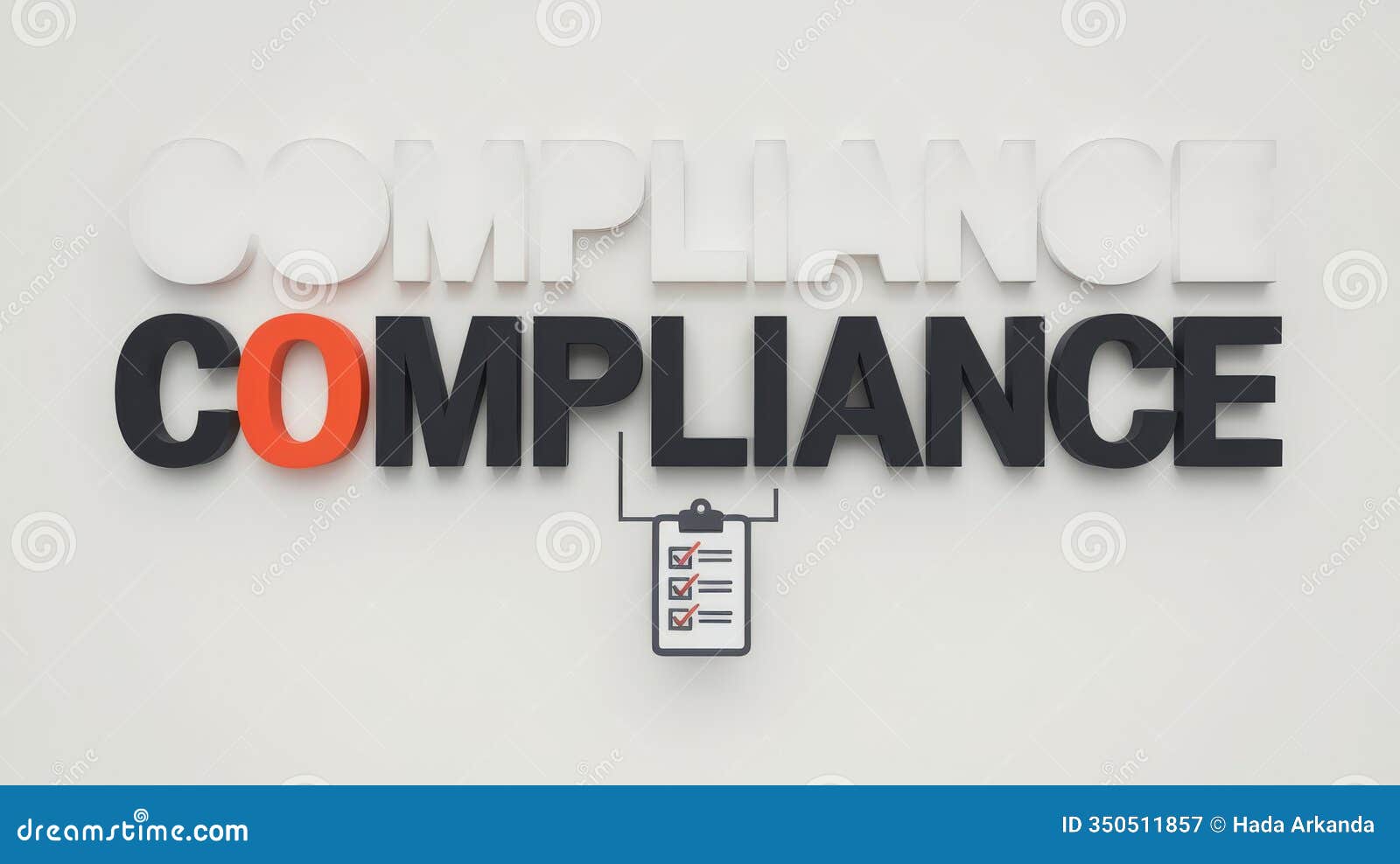 Compliance Concept Isolated on White Background, Symbolizing Rules ...