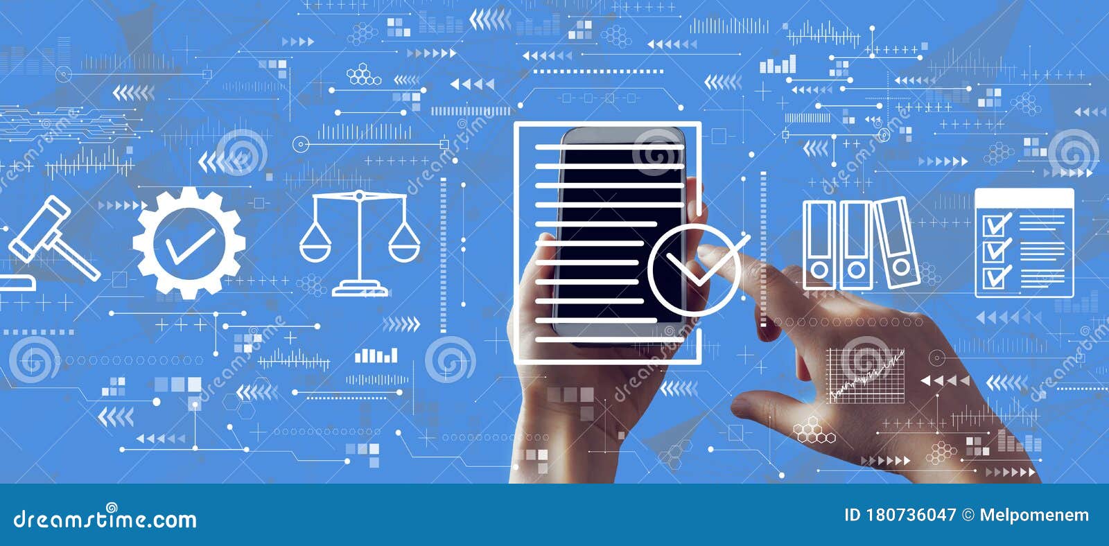 Compliance Concept with Smartphone Stock Image - Image of control, cell ...