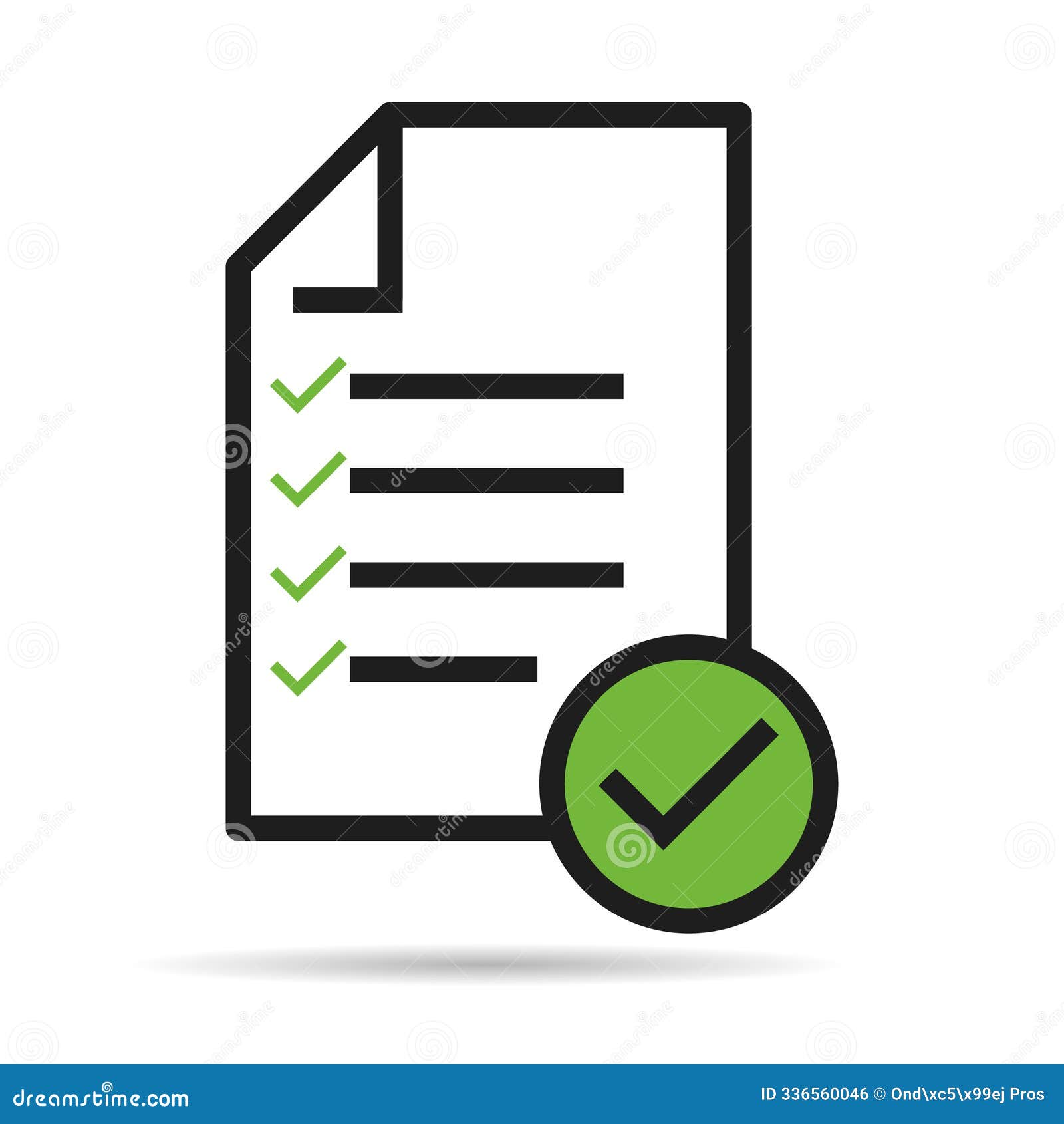 In Compliance Icon Shadow Sign, Company Passed Inspection Symbol ...